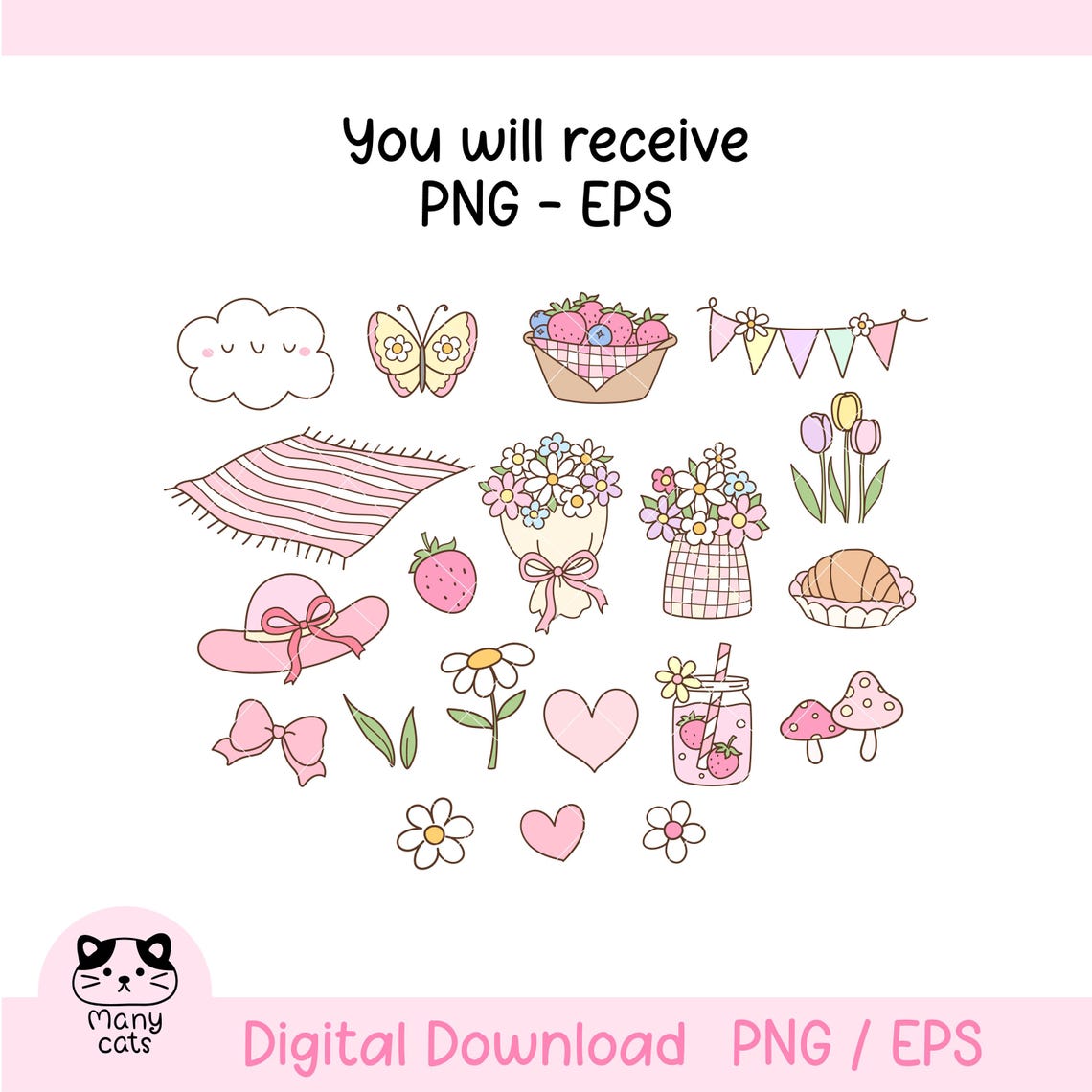 Spring Picnic Clipart Springtime Clipart Silly Goose Clipart Cute ...