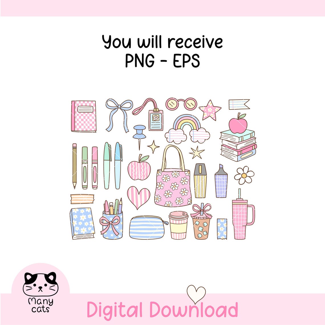 Preppy Teacher Stuff Clipart Teacher Life Png Education Clipart Teacher ...