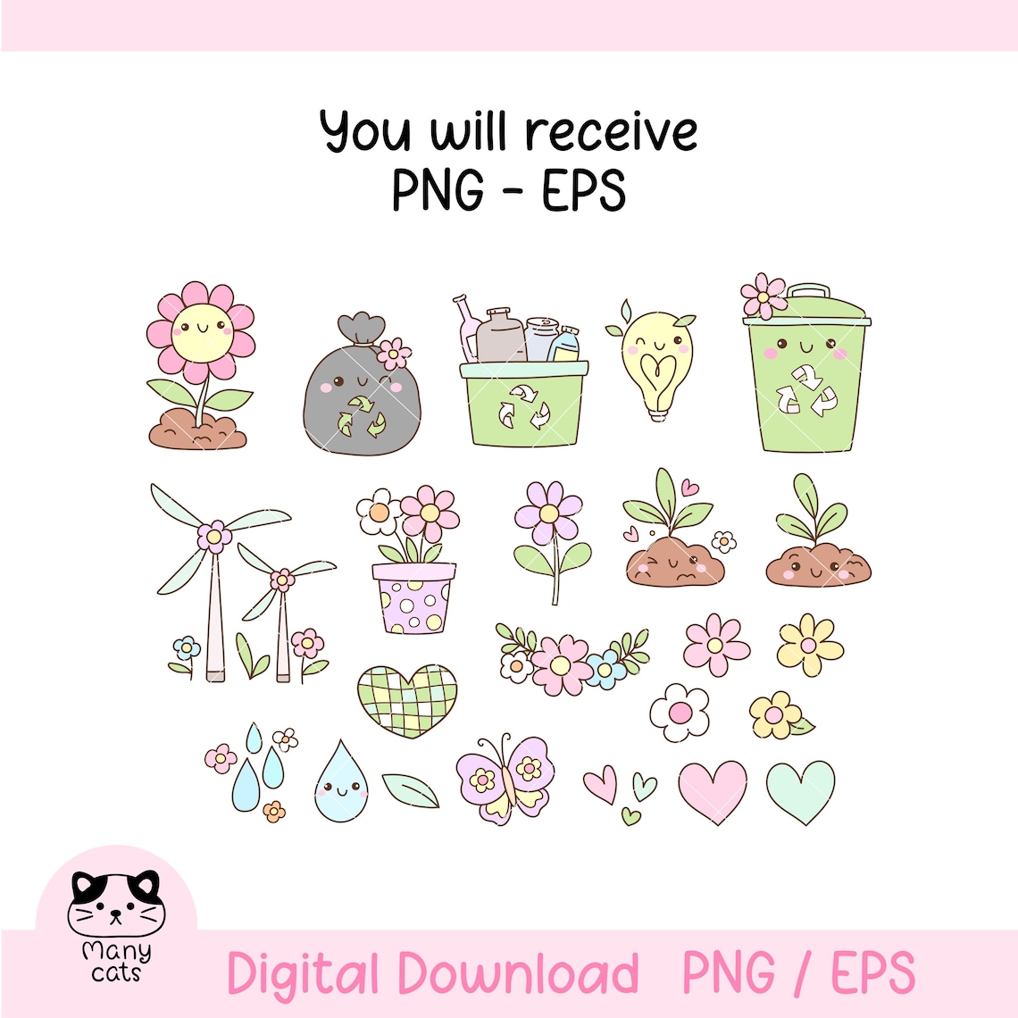 Pastel Earth Day Clipart Retro Earth Day Png Flower Power Positive ...