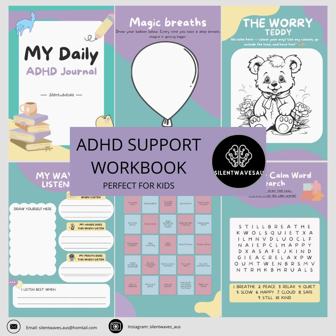 Daily Journal for Kids With ADHD - Etsy