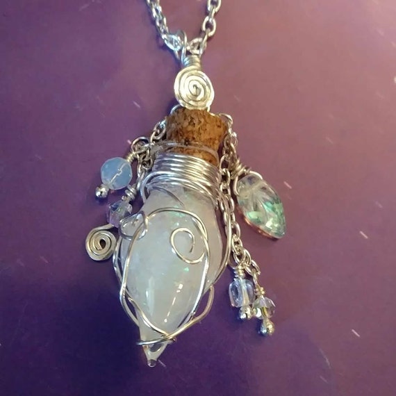 Glow in the Dark Necklace Glowing Magical Fairy Lantern Vial - Etsy