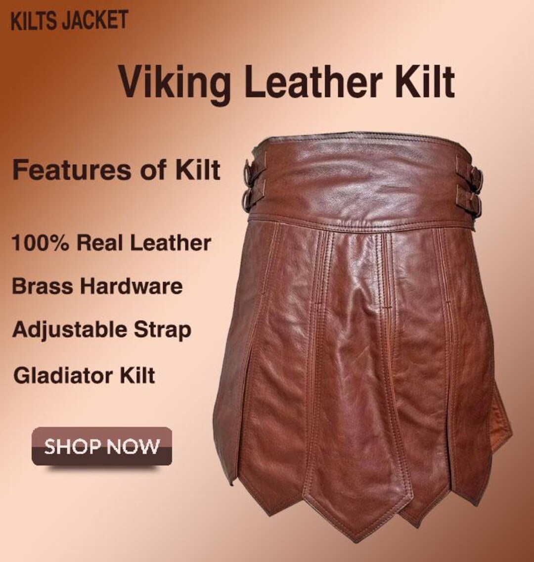 Viking Leather Kilt - Etsy