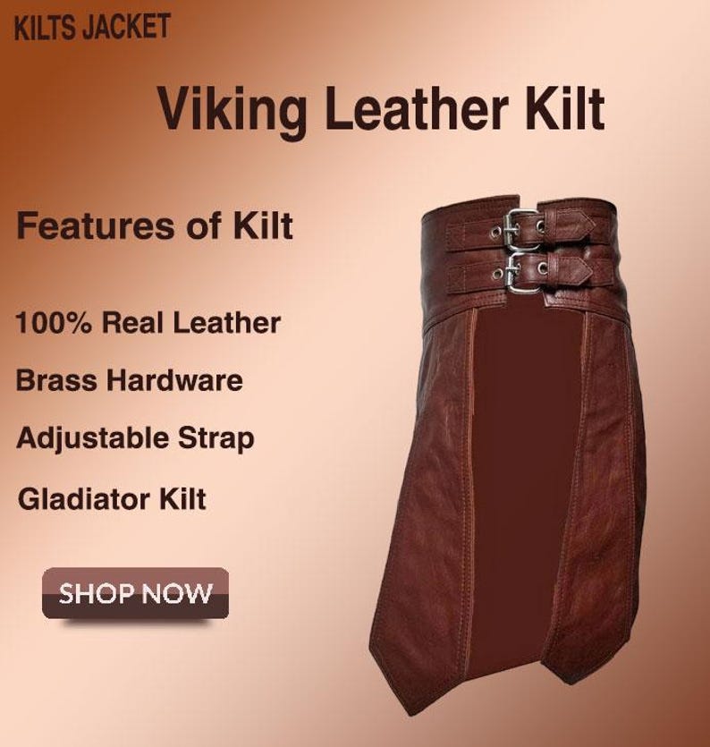 Viking Leather Kilt - Etsy