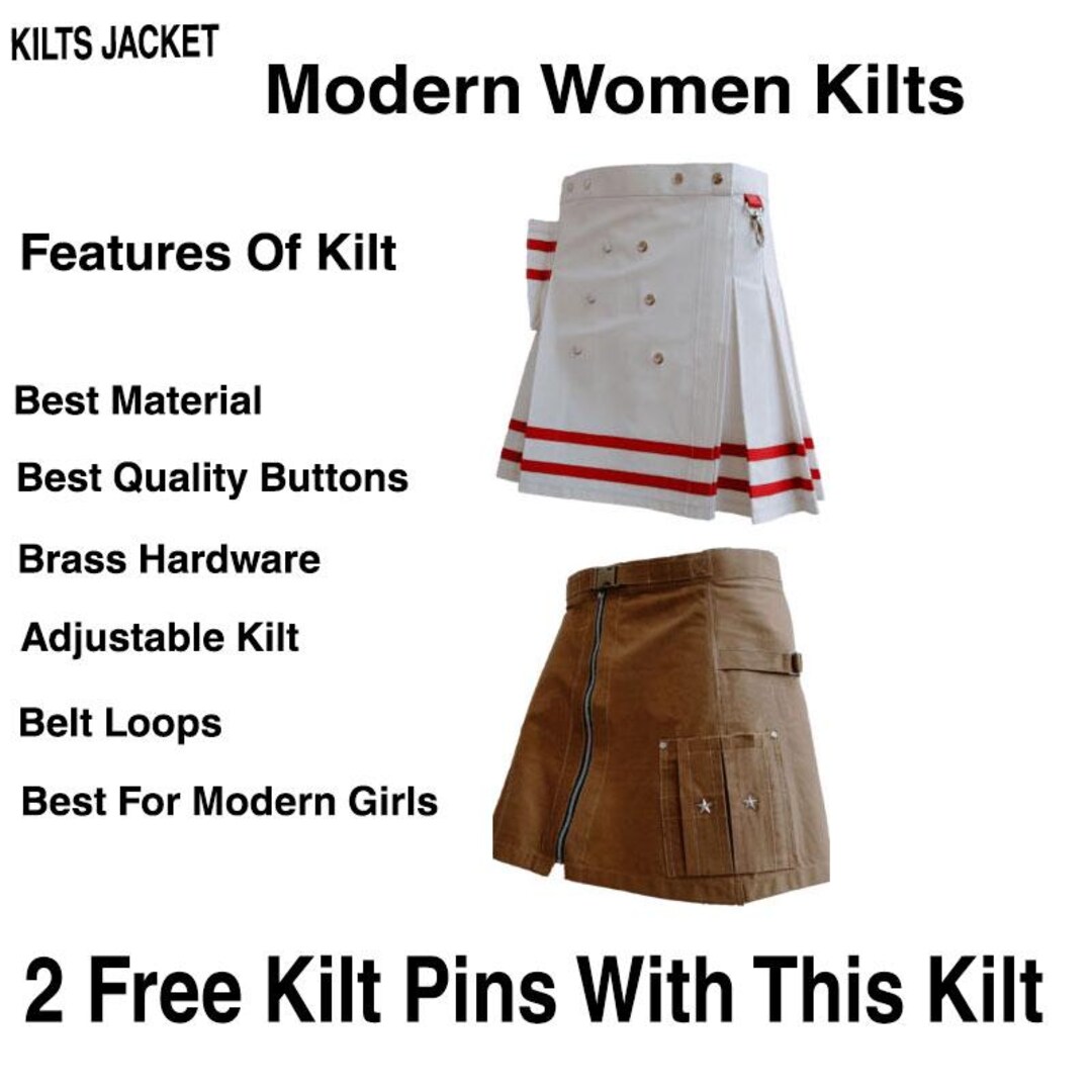 Premium - Scottish Utility Cotton Kilt for Men - Size 30 to 62 ...