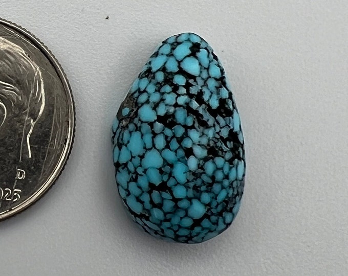 Kingman Turquoise black Spider Webbed exceptional Stone 7.55 Carots ...