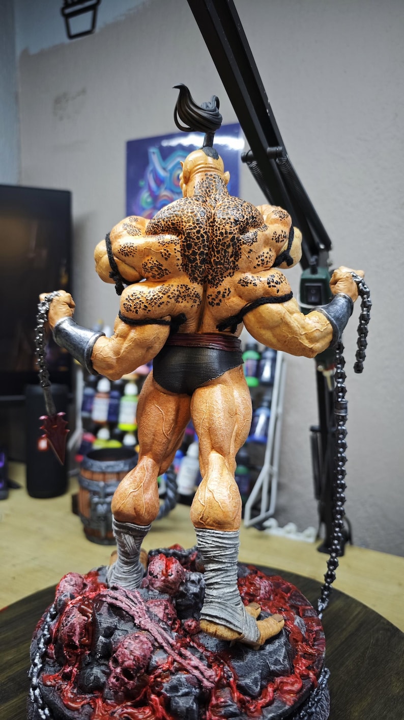 Mortal Kombat Goro Figurine – Scorpion's Head Fatality Pose - Etsy