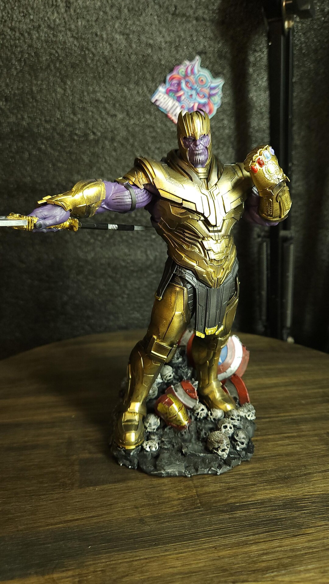 Thanos Figure – Handmade Marvel Collectible – Infinity Gauntlet Statue ...