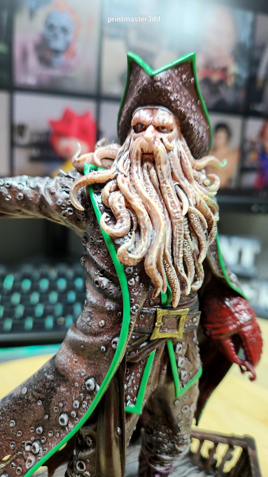Davy Jones Figure Calypso Statue Captain Jack Sparrow Figurine Figure ...