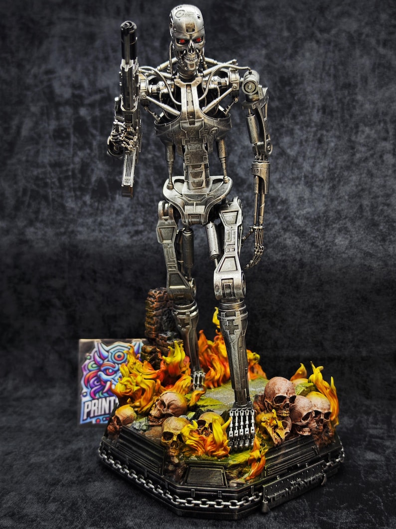 Terminator T-1000 Figure 25 Cm | Hand Painted Sci-fi Collectible ...