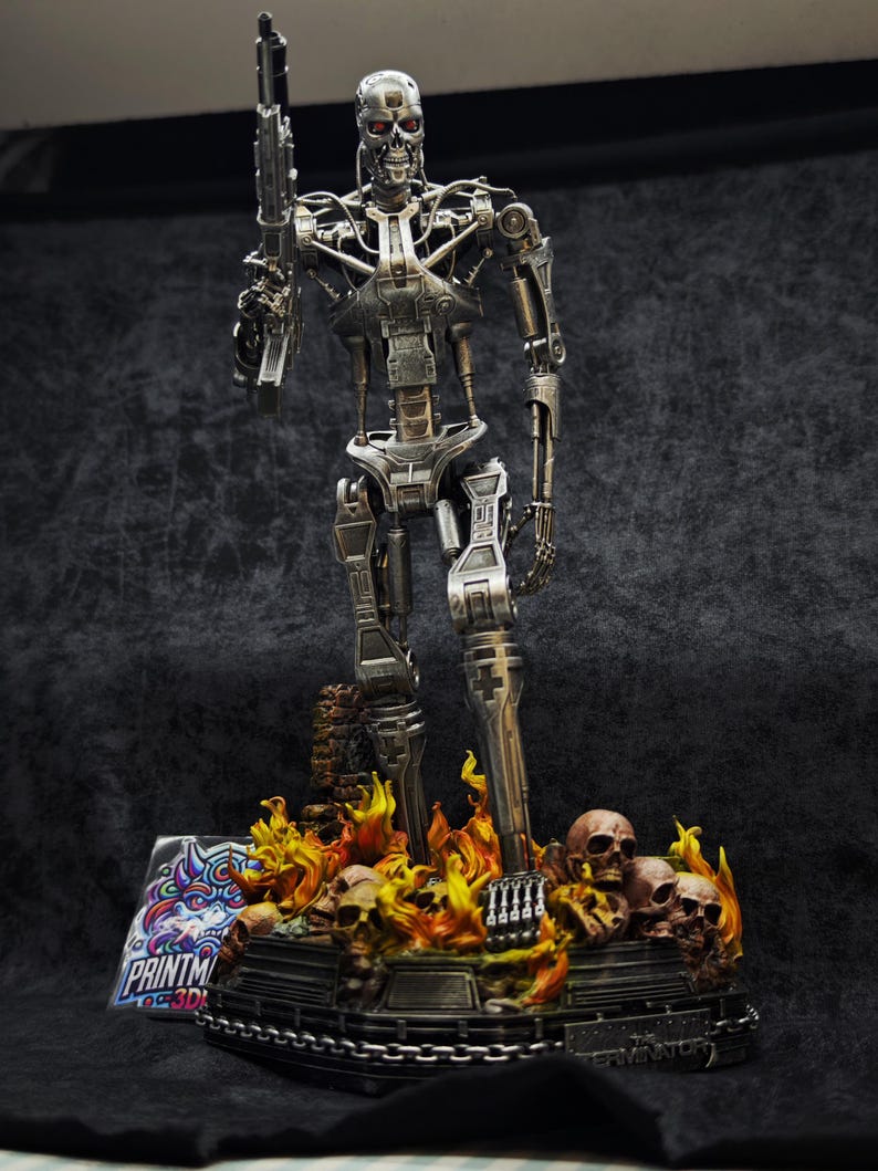 Terminator T-1000 Figure 25 Cm | Hand Painted Sci-fi Collectible ...