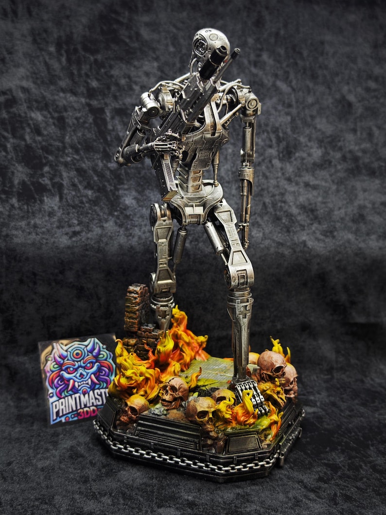 Terminator T-1000 Figure 25 Cm | Hand Painted Sci-fi Collectible ...