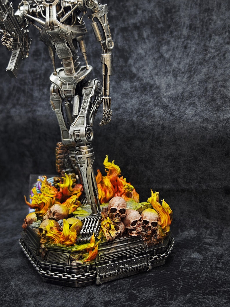 Terminator T-1000 Figure 25 Cm | Hand Painted Sci-fi Collectible ...