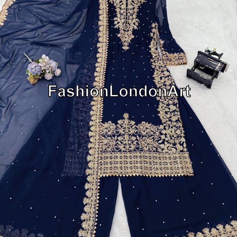 Women Red Suit Salwar - Etsy UK