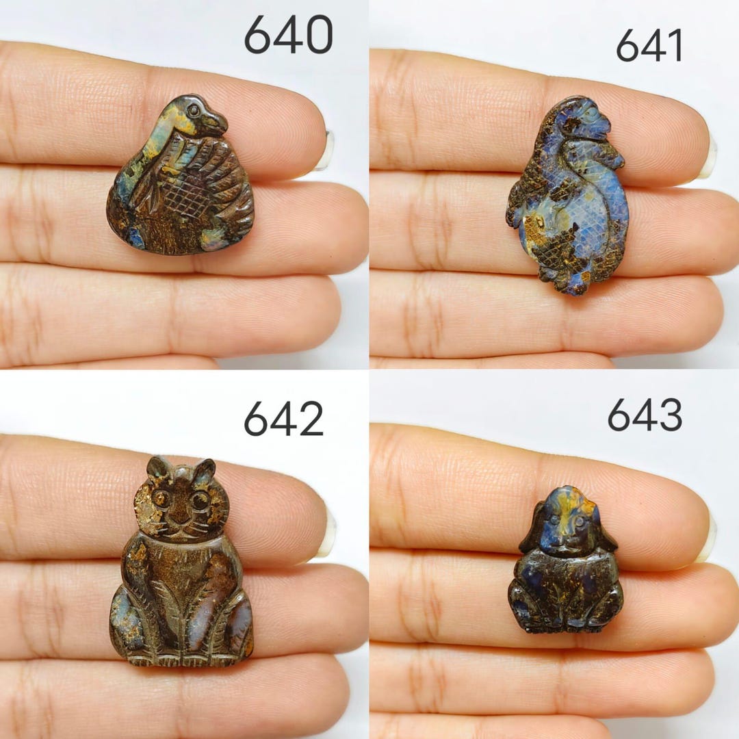 Carved Boulder Opal ,animals Carving, Boulder Opal Gemstone ,boulder ...