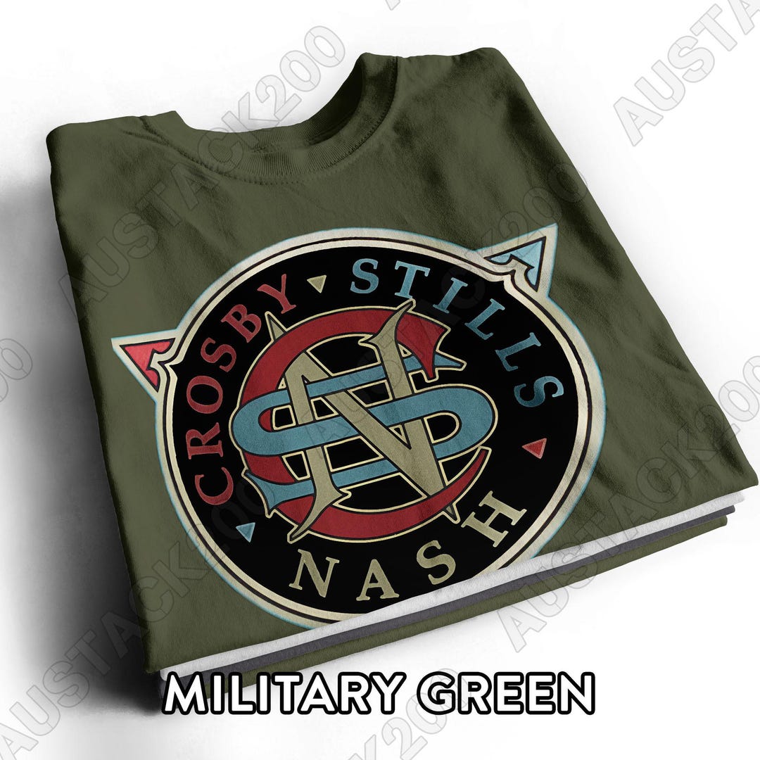 The Band Crosby Logo Stills Band Music Nash Fashion and Young Unisex T ...
