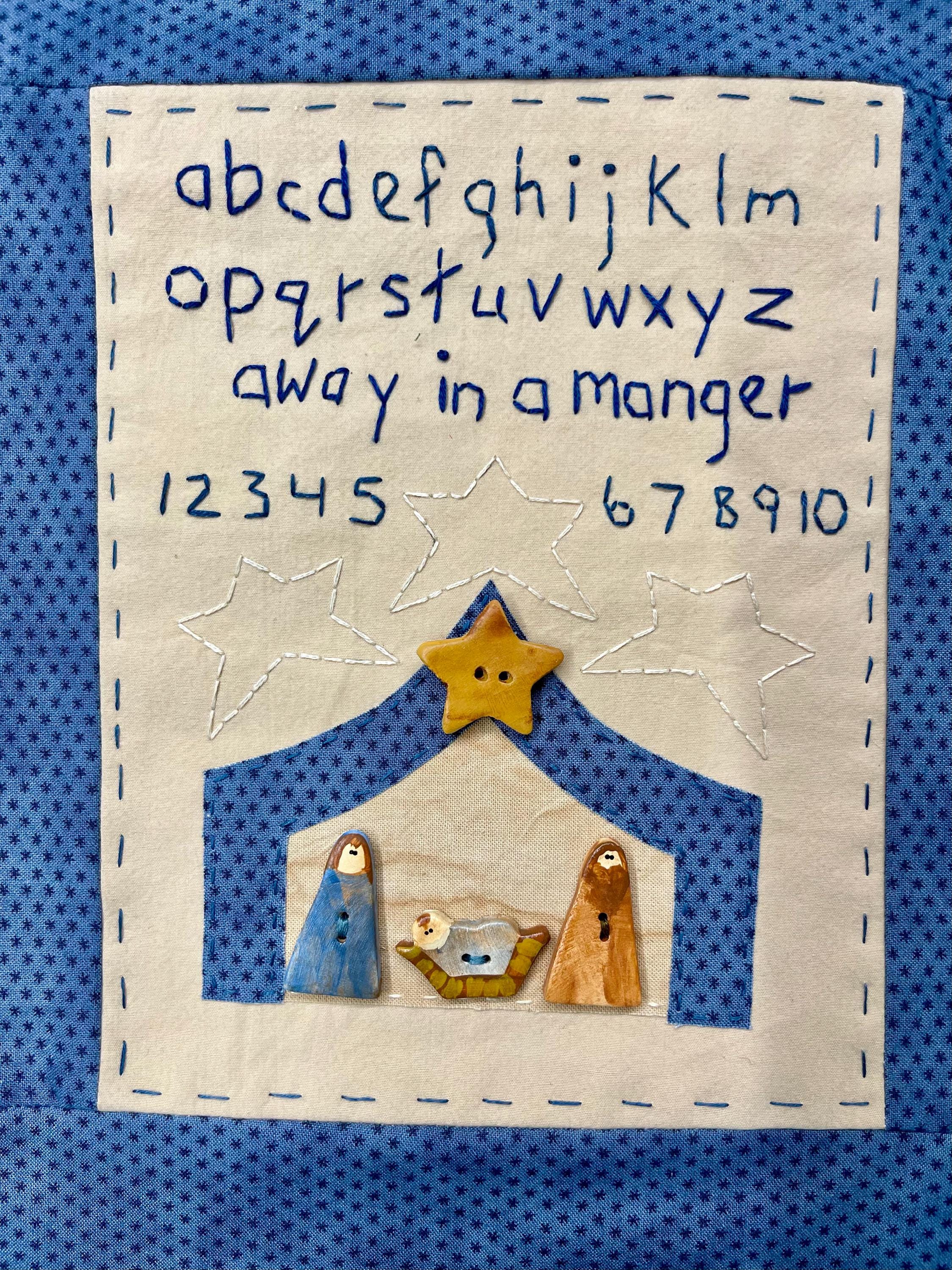 Nativity Buttons Primitive Clay Cross Stitch - Etsy