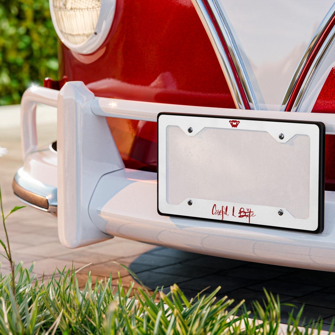BG3 Astarion Careful I Bite Happy Vampire Metal License Plate Frame - Etsy