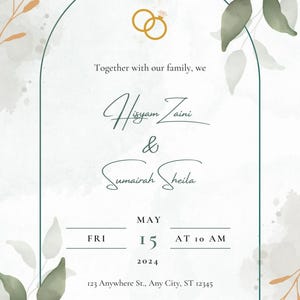 Wedding Invitation Card * SIMPLE * - Etsy