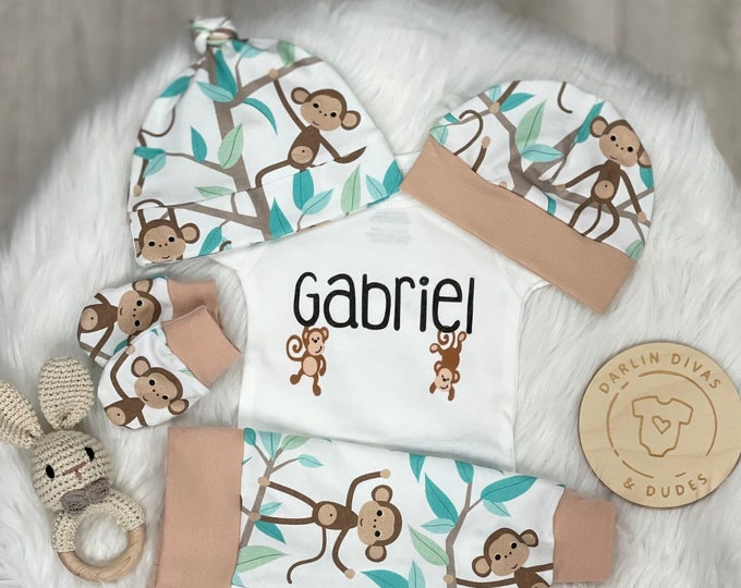 Cheeky Monkey Baby Bodysuit Cute Baby Clothes Baby Shower Gift Animal ...