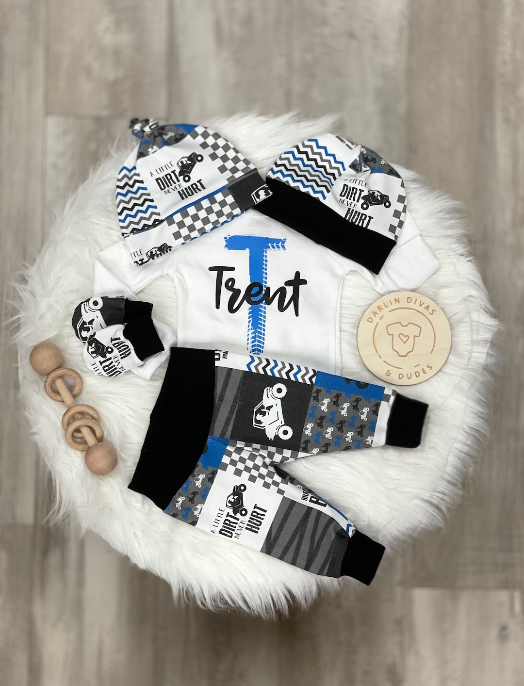 SXS Quad Razor Baby Boy Take Home Outfit, Personalized - Etsy