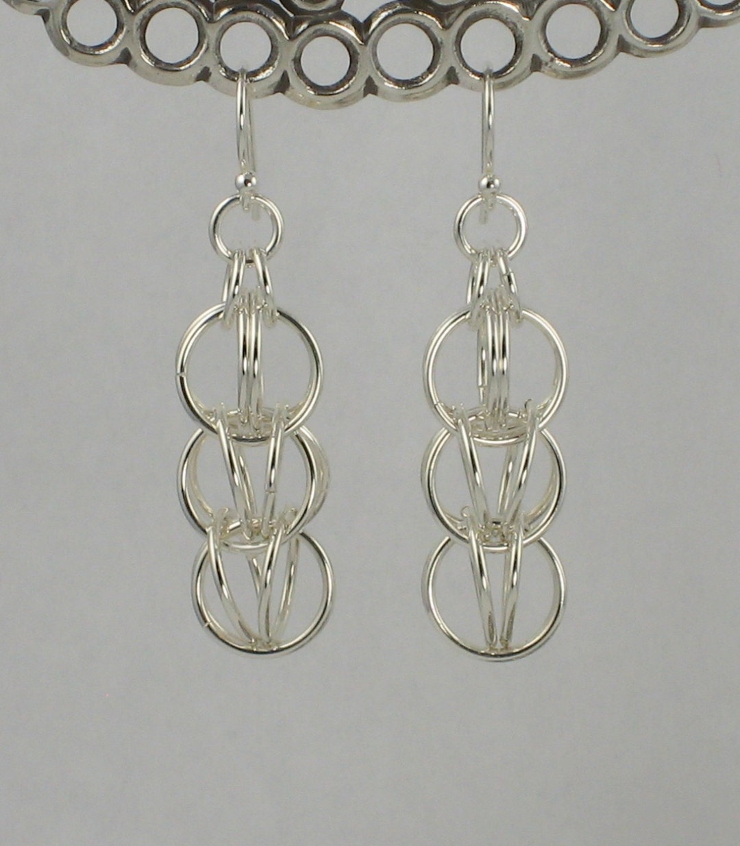 Persian Orbs - Full Persian Sterling Silver Chainmaille Earrings - Etsy