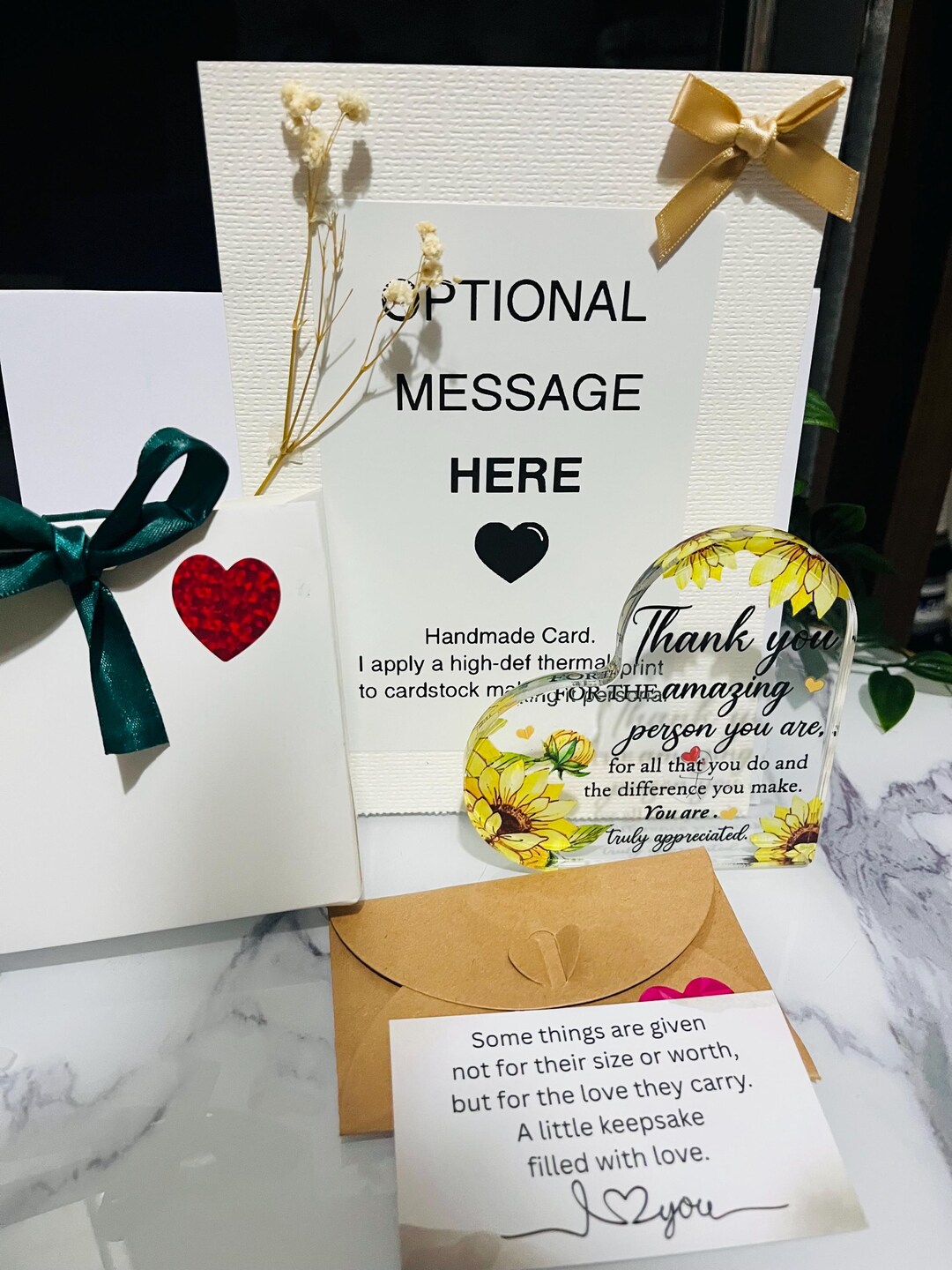 Thank You Acrylic Keepsake Gift – Appreciation Gift for Him or Her ...