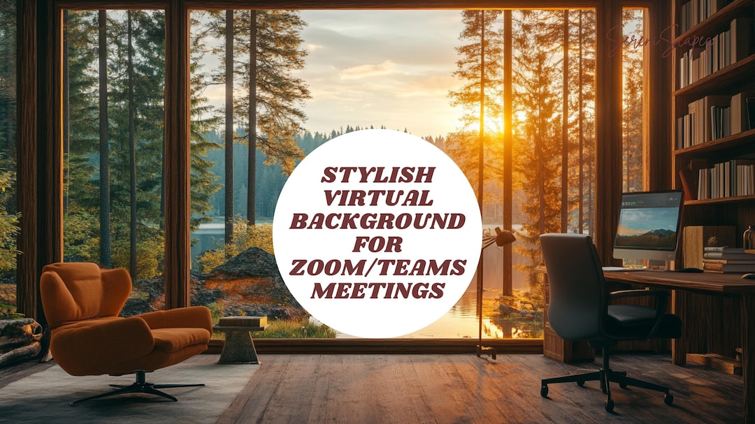 Forrest Office Backdrop | Virtual Office Background | Teams and Zoom ...