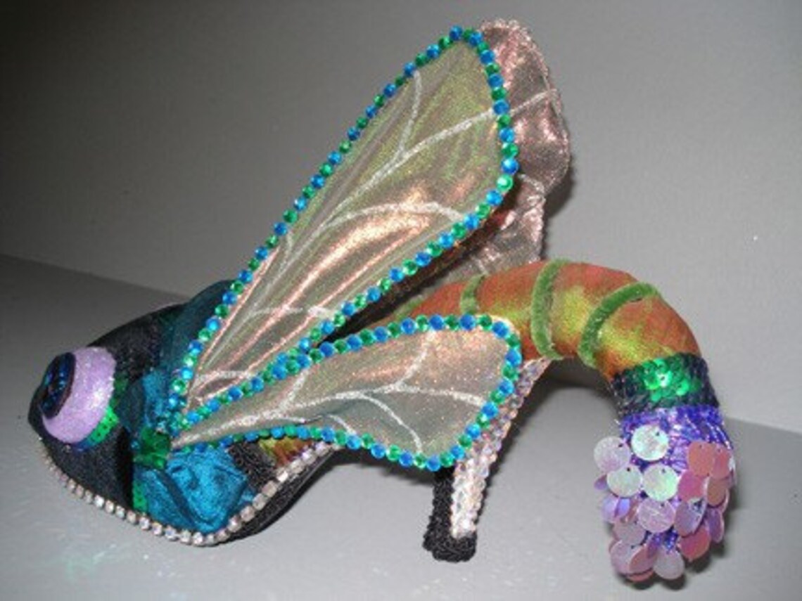 Sculpture Dragon Fly Shoe - Etsy