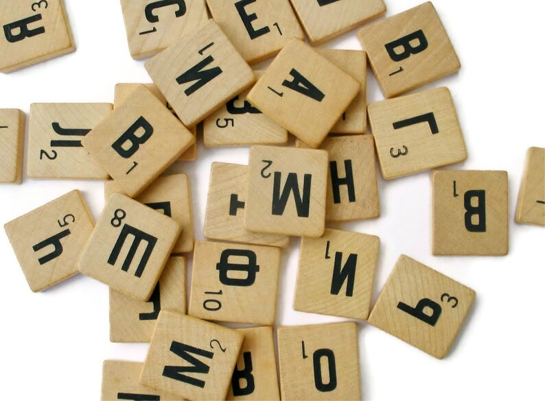 10 Vintage Russian Scrabble tiles from 1961 | Etsy