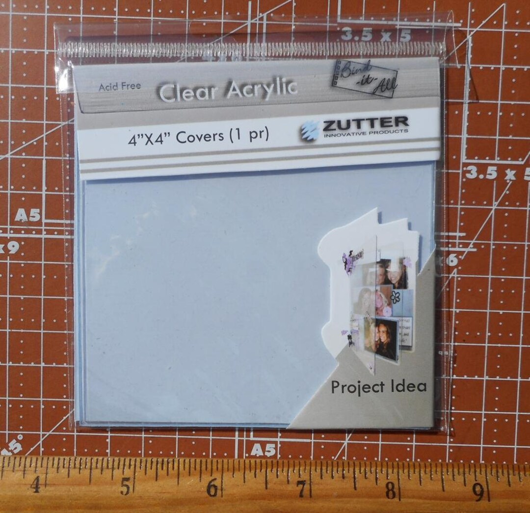 Zutter Clear Acrylic Covers 1 Pair 4 X 4 Inch - Etsy Singapore
