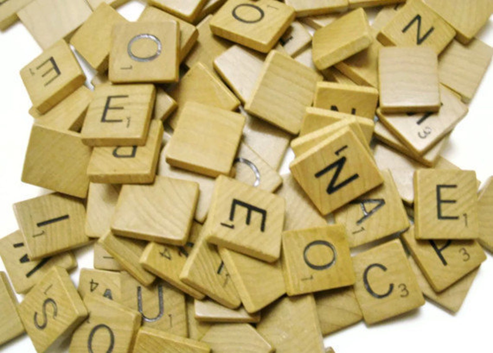 Vintage Scrabble Tiles Set of 50 Tiles 1960s Rounded Corners - Etsy
