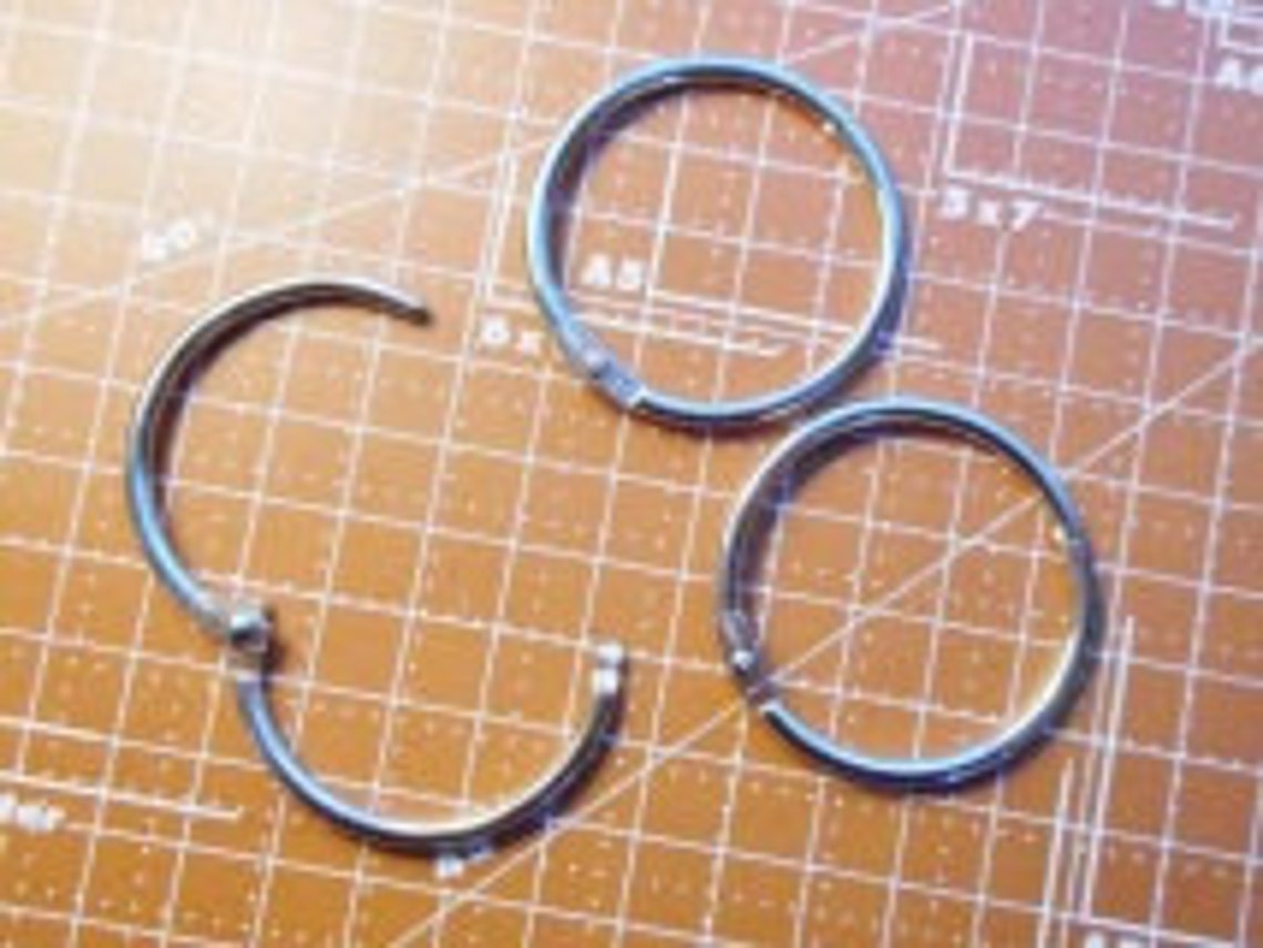 1 Inch Steel Loose Leaf Book Binder Rings Set of 10 - Etsy