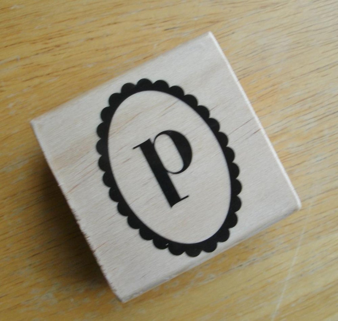 Lowercase P Rubber Stamp Alphabet Stamp - Etsy
