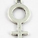 Metal Charms Female Symbol Set of 2 - Etsy