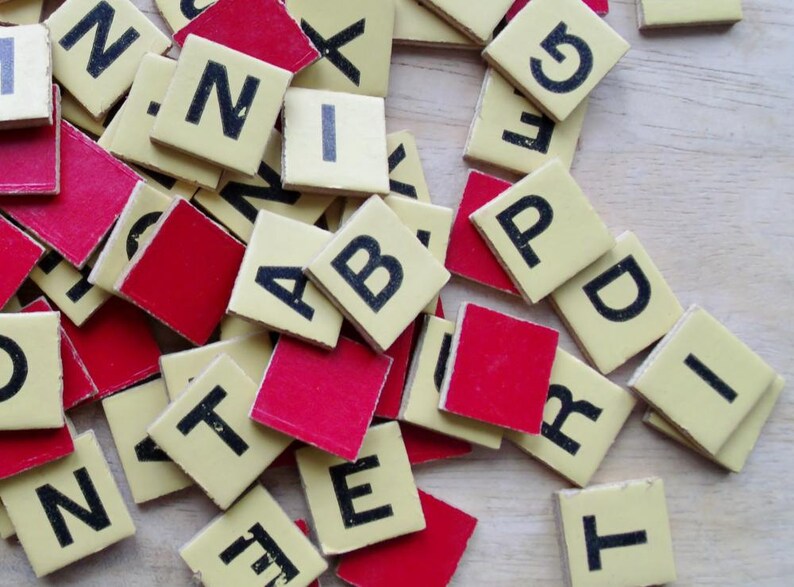 40 Vintage Anagram Letter Tiles From 1956 | Etsy