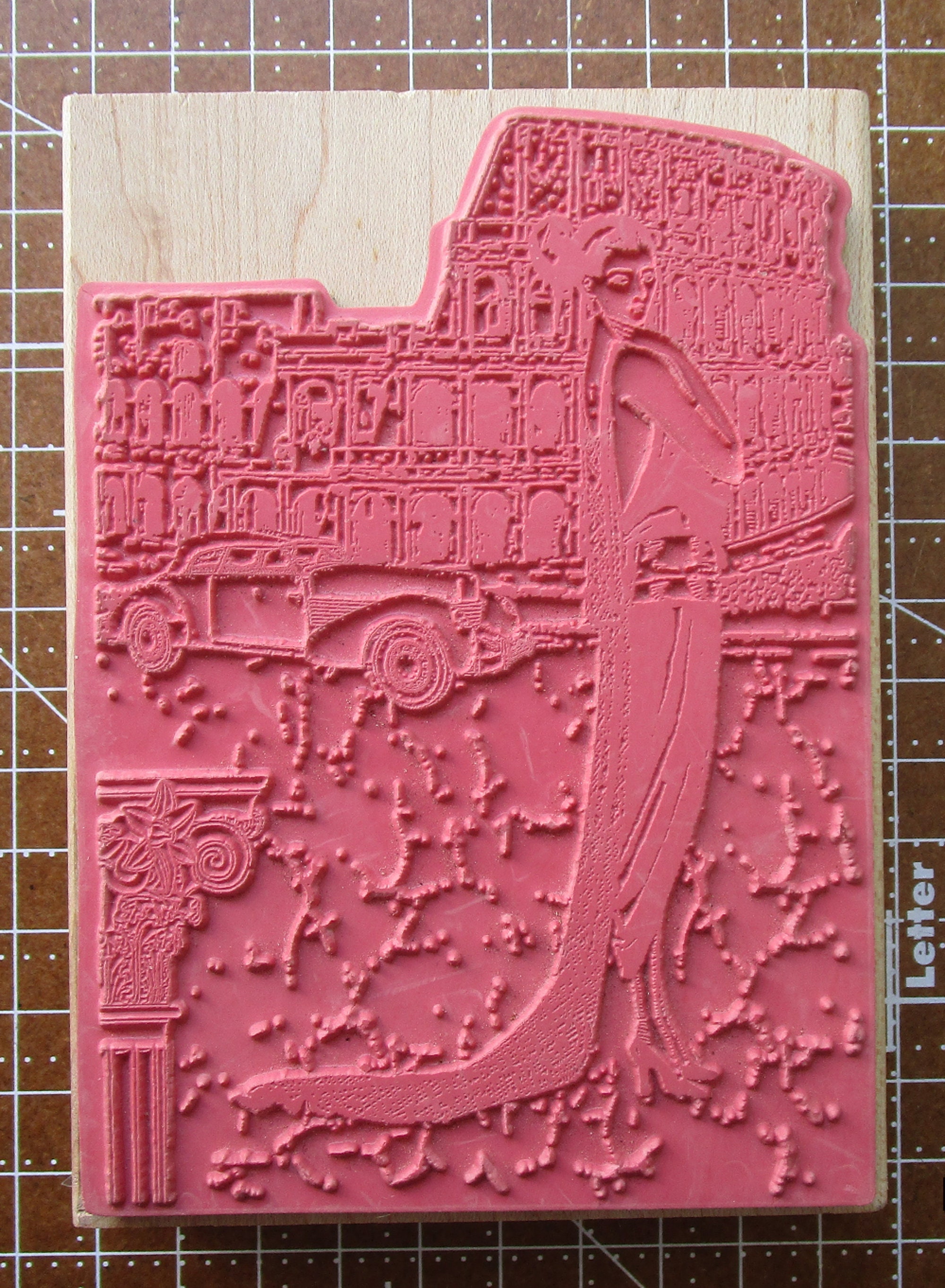 Rome Dive Rubber Stamp Hampton Art Stamps - Etsy