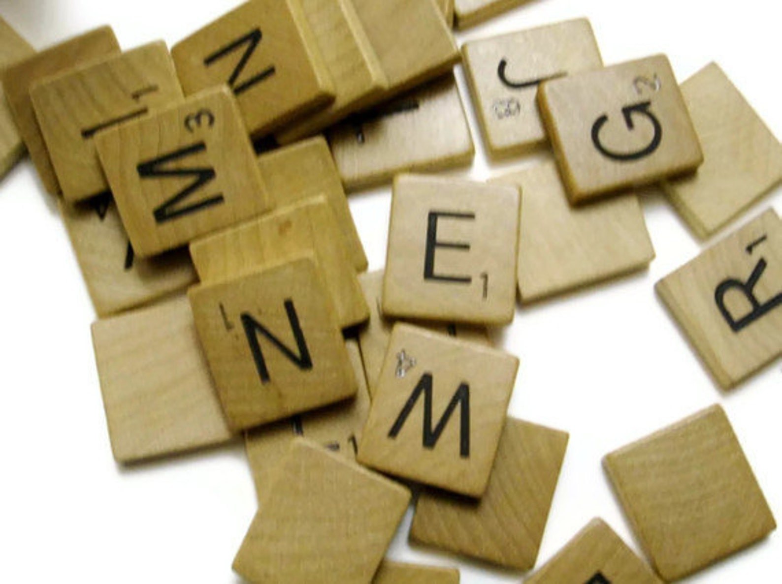 Vintage Scrabble Tiles Set of 50 Tiles 1960s Rounded Corners - Etsy