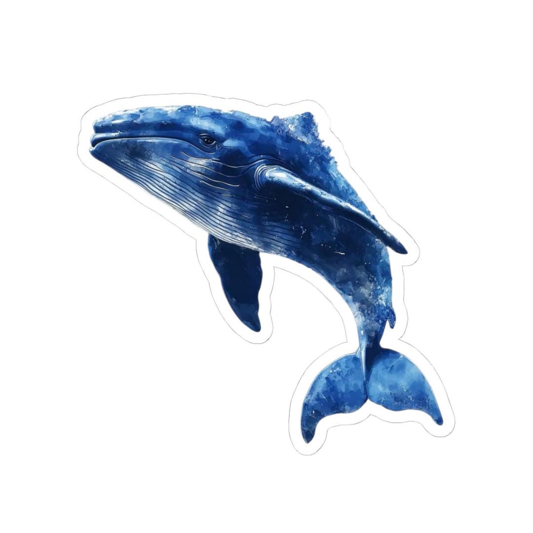 Ocean Vibes Kiss-cut Stickers, Underwater Sea Life Decals, Cute Whale ...