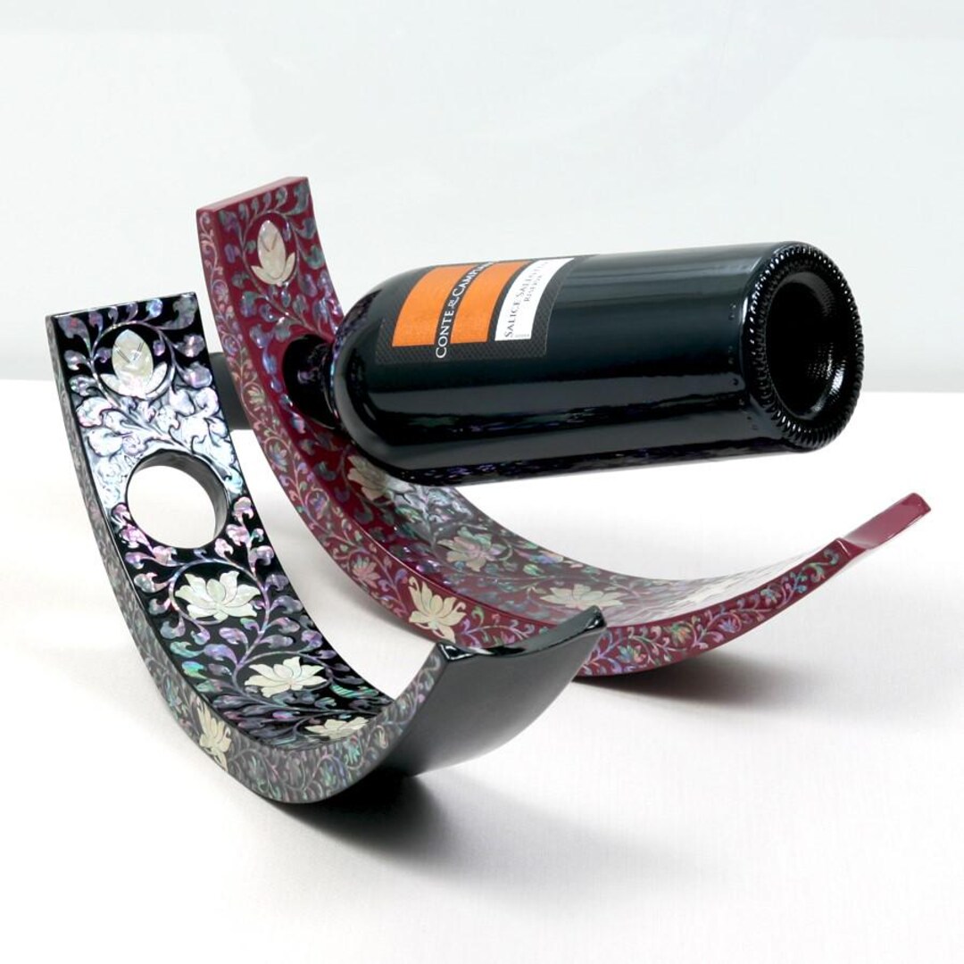 Korean Handmade Mother-of-pearl Wine Holder - Traditional Najeonchilgi ...