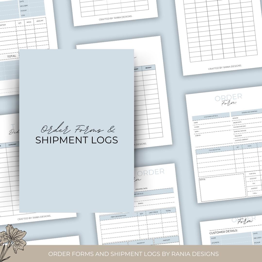 Order Forms, Custom Order Form, Shipping Tracker, Order Tracker, Order ...