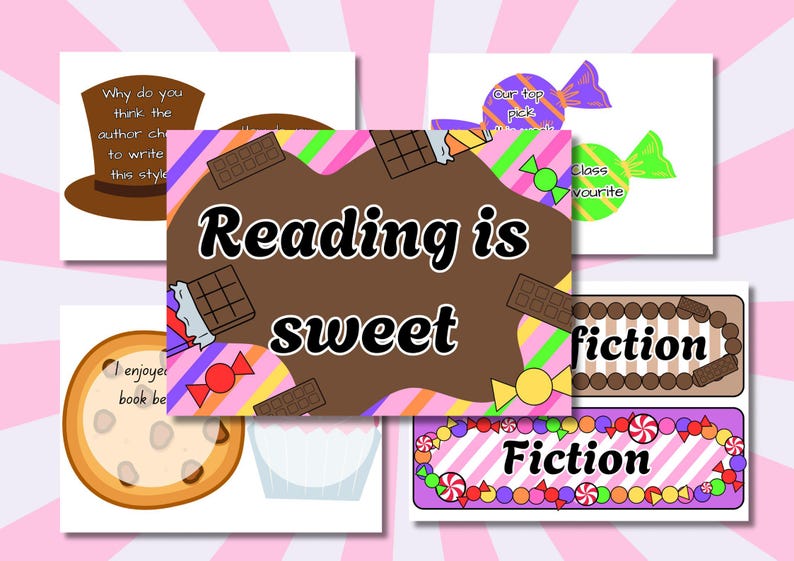 Reading is Sweet Book Corner Display - Etsy