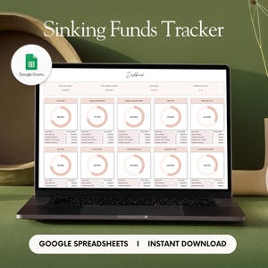 Sinking Funds Tracker: Budget Spreadsheet for Google Sheets (digital ...