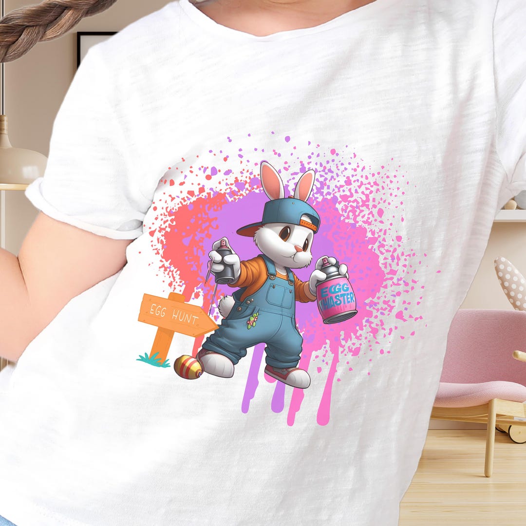 Graffiti Easter Bunny PNG Urban Street Art Rabbit Clipart for Trendy ...