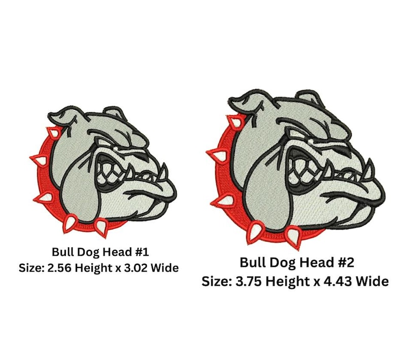 Angry Bulldog Embroidery Design: Mascot Logo (DST EMB PES Files) - Etsy