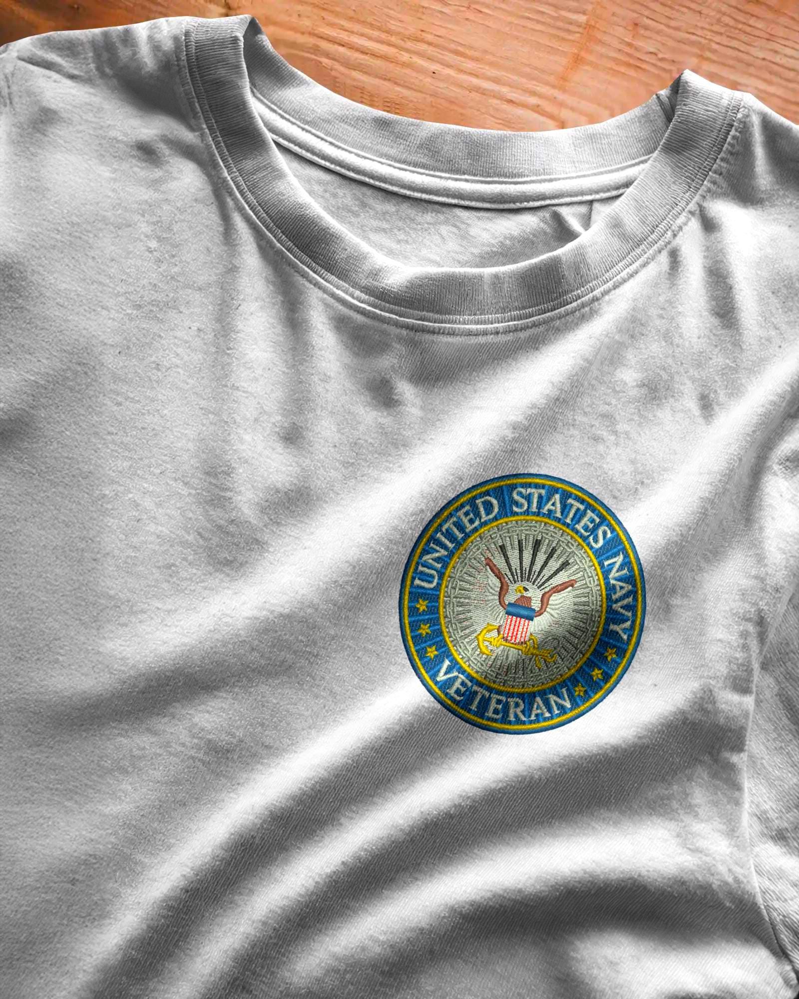 US Navy Veteran Embroidery Design | Military Badge Machine Embroidery ...