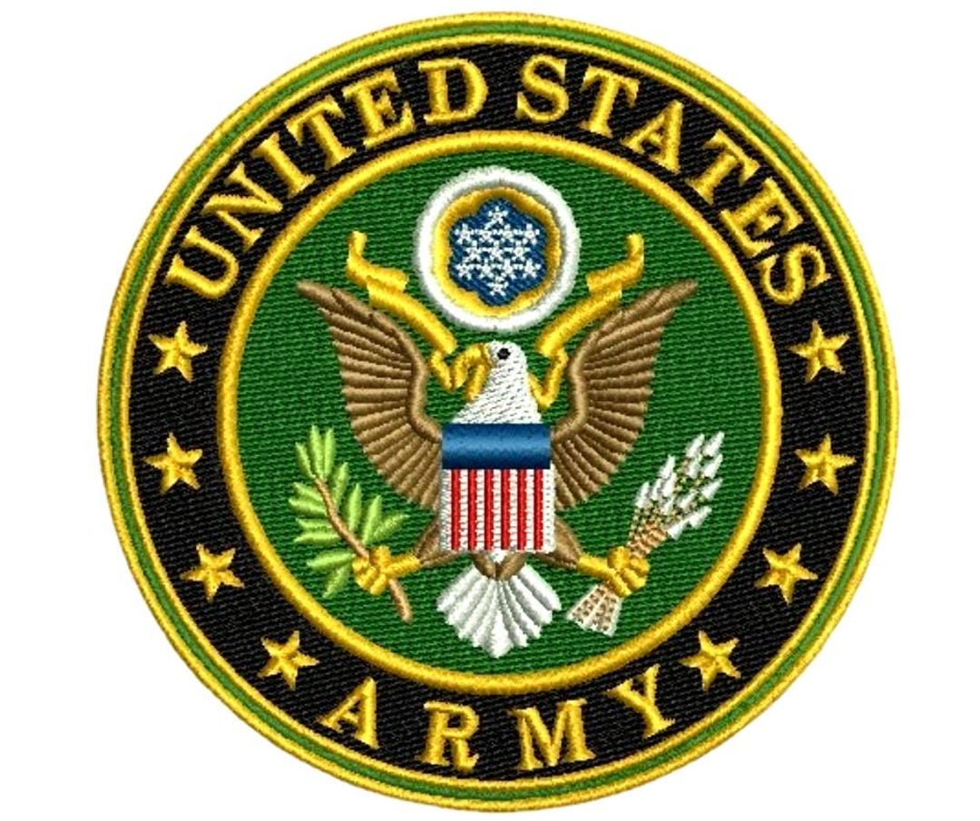 US Army Seal Embroidery Design | Military Eagle Crest Digital File ...