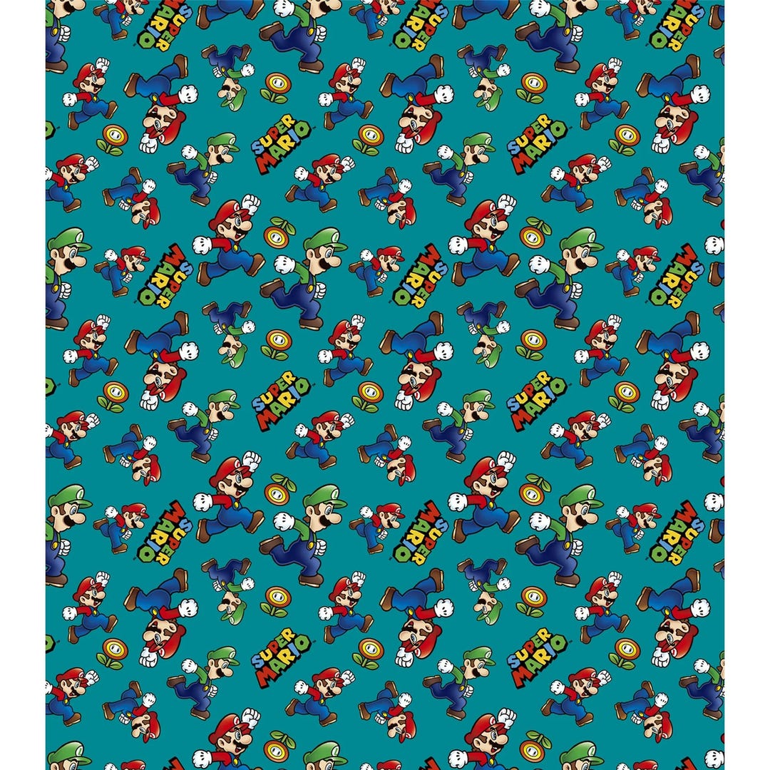 Super Mario Character Fat Quarters -- Cotton - Etsy