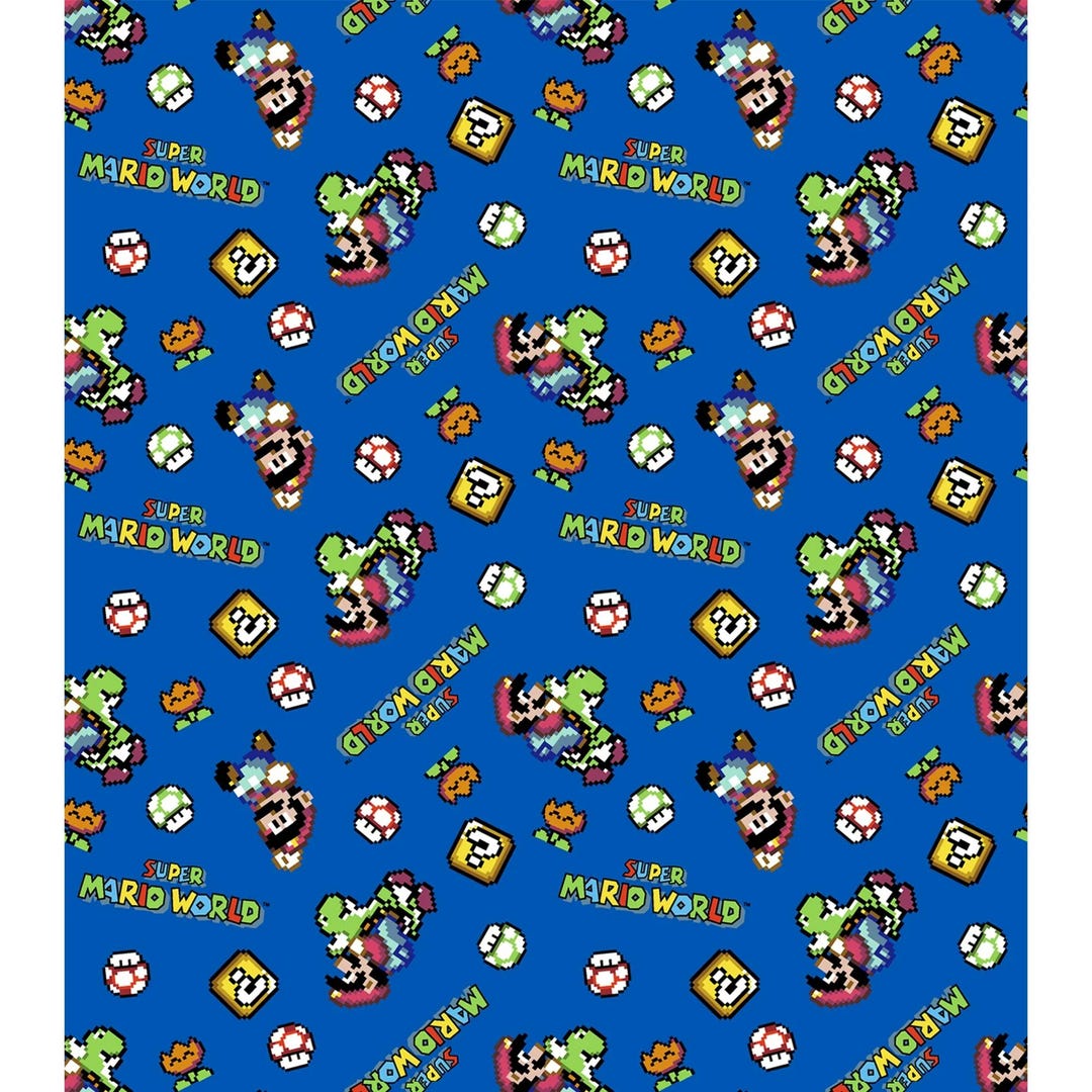 Super Mario World Character Fat Quarters -- Cotton - Etsy
