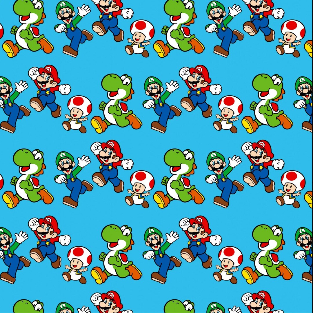 Mario Brothers Character Fat Quarters -- Cotton - Etsy
