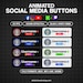 Personalized Animated Social Media Button, Pop up Animation, Youtube ...